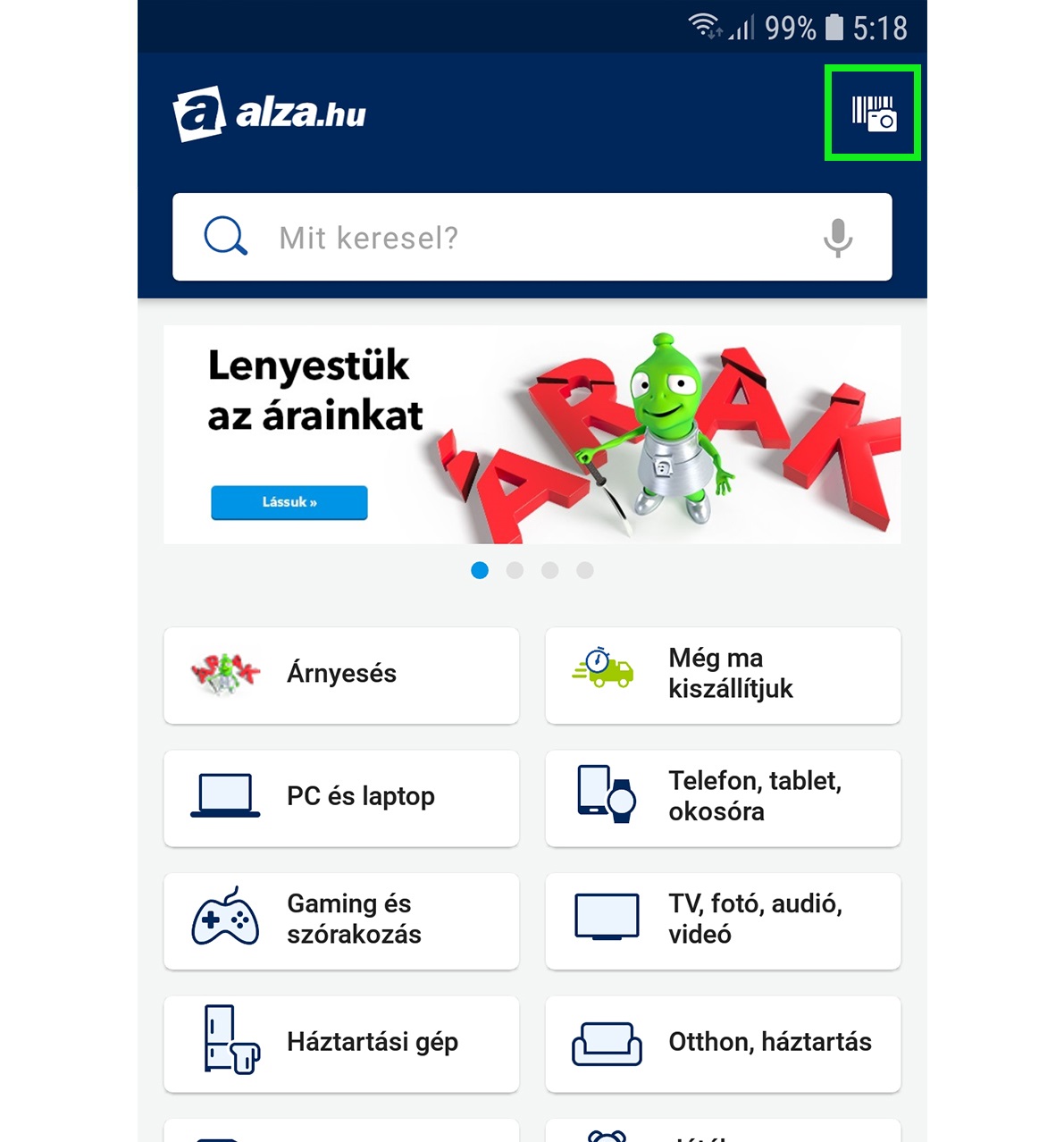 A kiterjesztett valóság használata az Alza alkalmazásban | Alza.hu